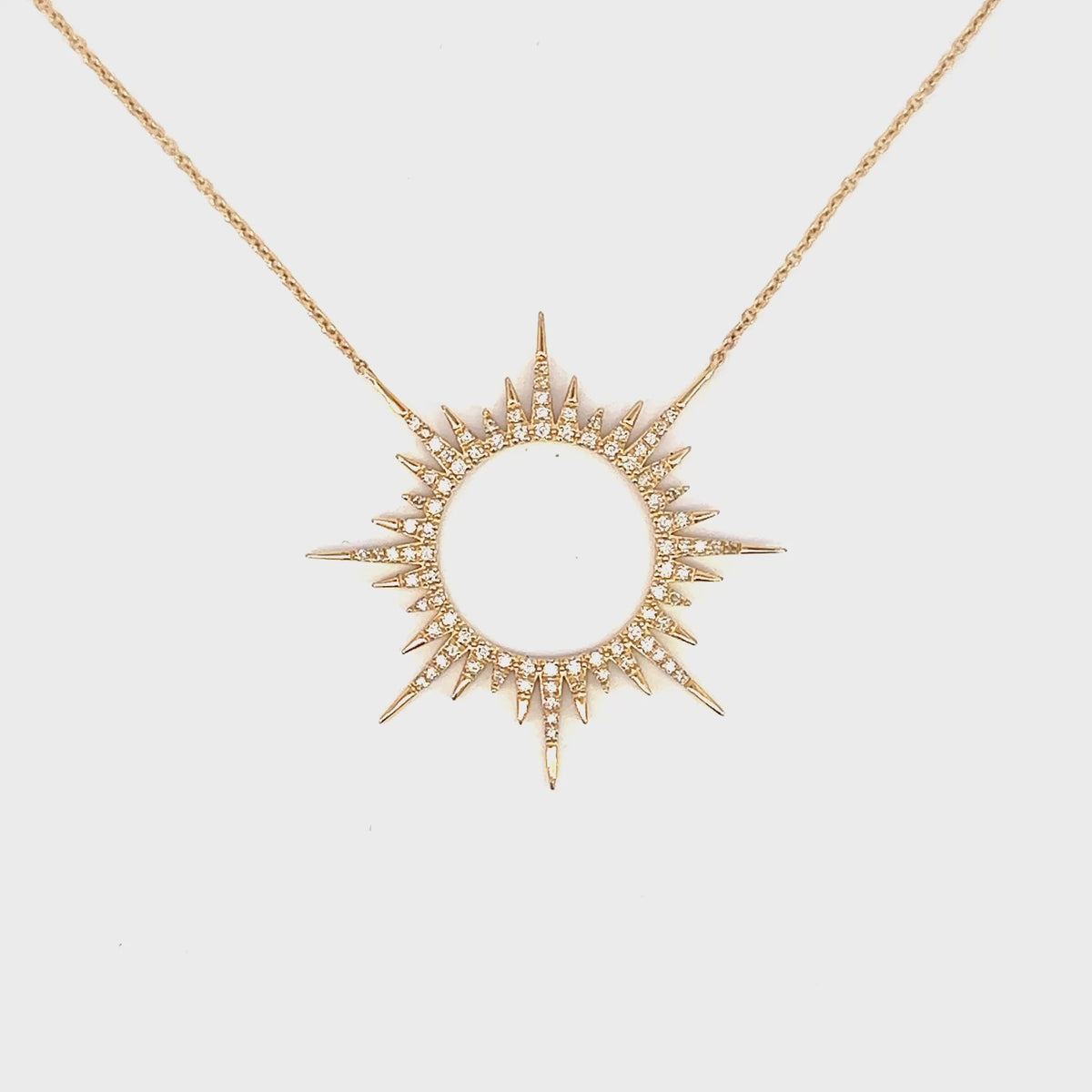 Open Diamond Sun Necklace – Crawford Jewelers